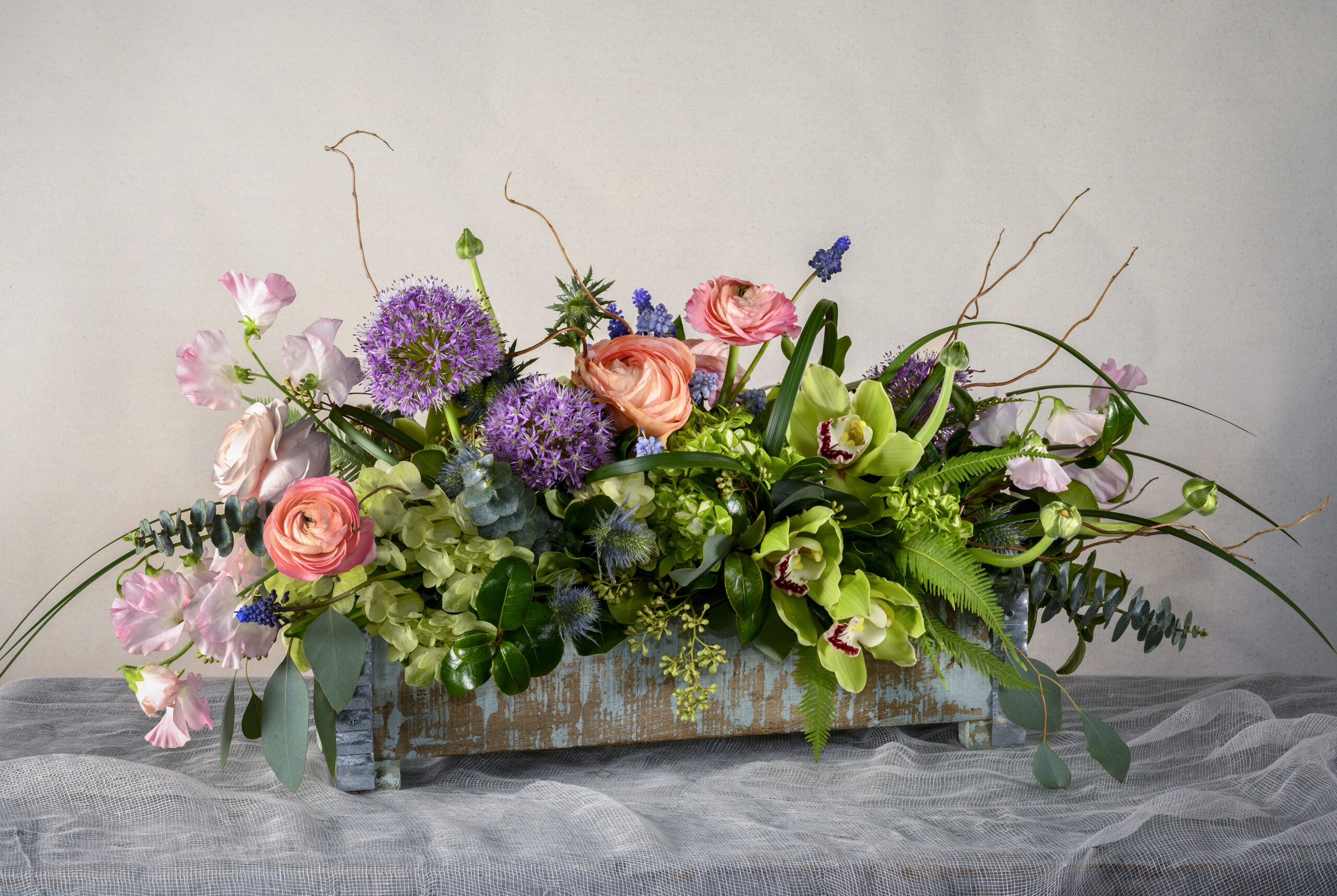 Horizontal Flower Arrangement Design | Best Flower Site